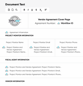 Auto generated documents in government processes.| SimpliGov