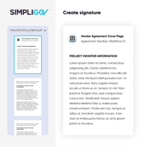Auto generated documents in government processes.| SimpliGov
