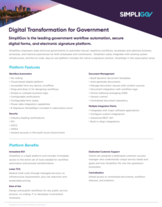 SimpliGov Workflow Automation for Government | SimpliGov